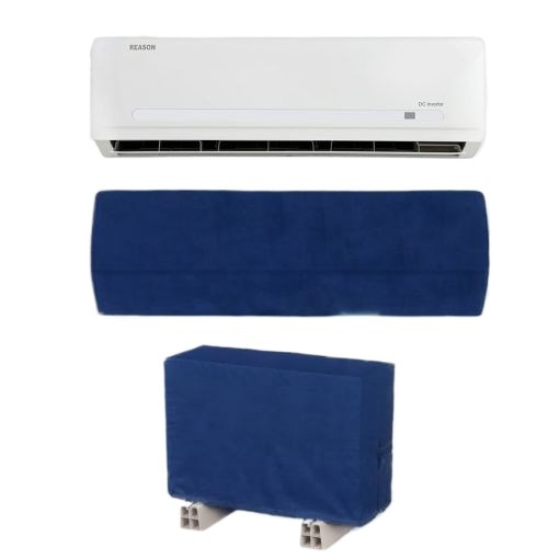 Premium Quality AC Dust Proof Cover For Indoor and Outdoor Unit Navy ...