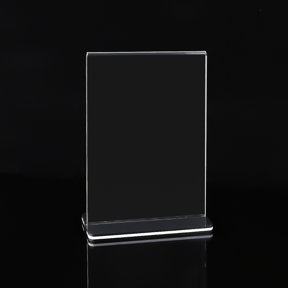 Pull-out Acrylic Sign Holder Clear Sign Holder Table Menu Display Stand ...