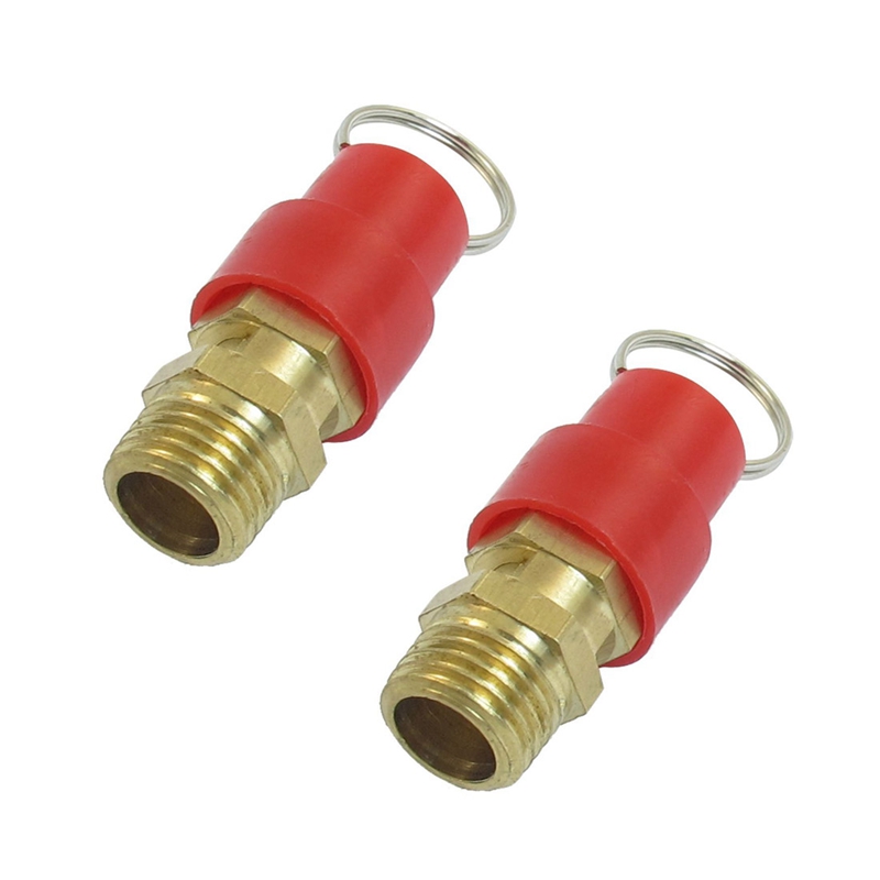 NXFDSIOZ 2X Pressure Relief Valve 1/4 Zoll PT Air Compression Valve Red ...