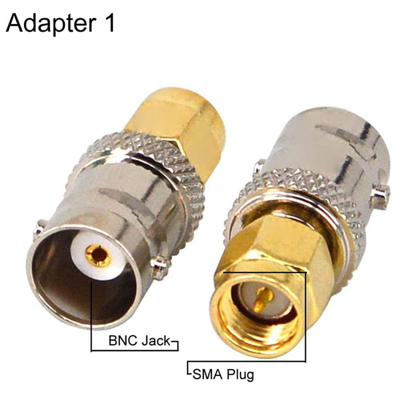 SMA to BNC Kits 2 Set RF Adapter Connector Kits for SDR Ham Radio UV-5R ...