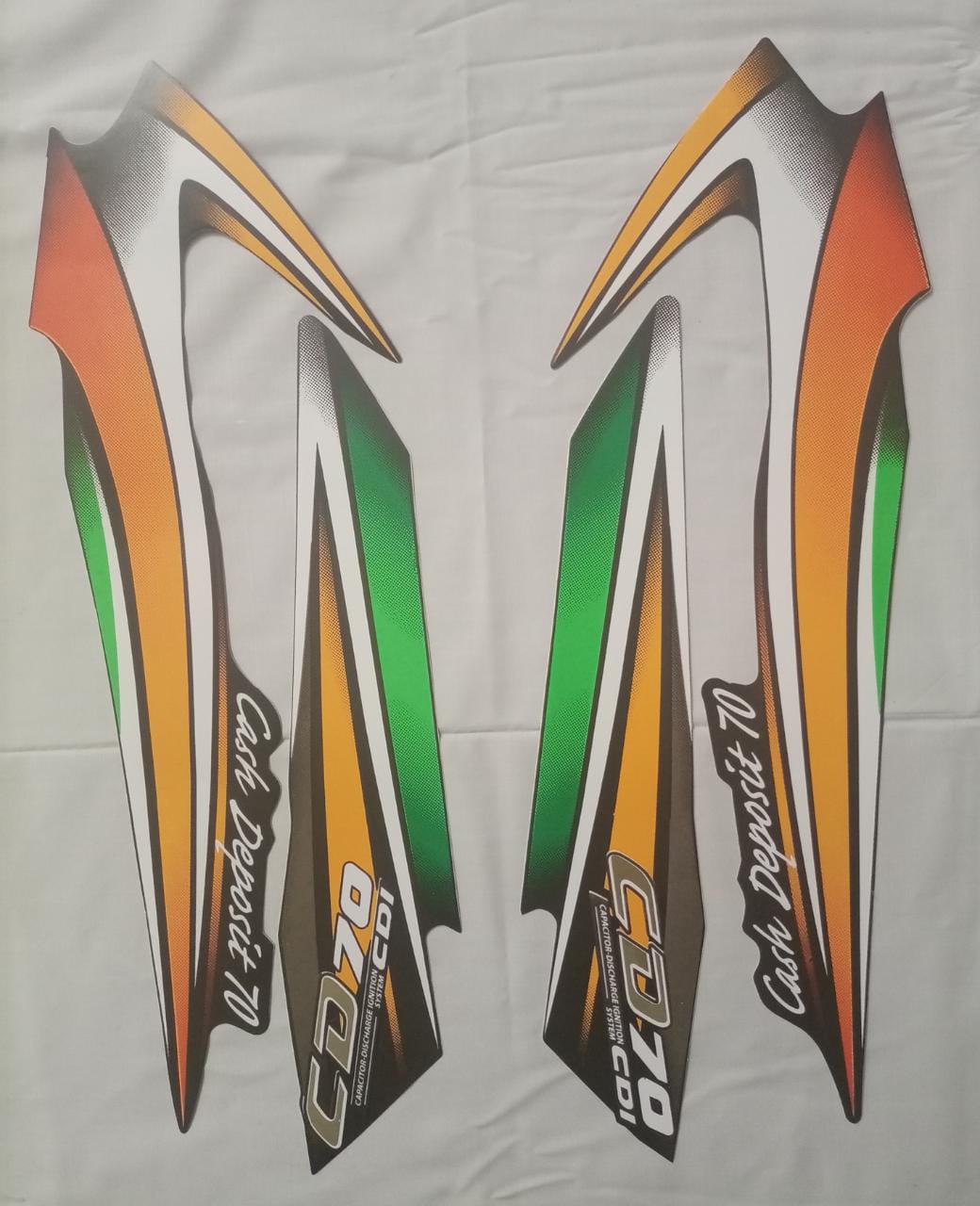 Tanki Tapa Sticker 2016 Model Honda 70 ( COMPLETE SET ) | Daraz.pk