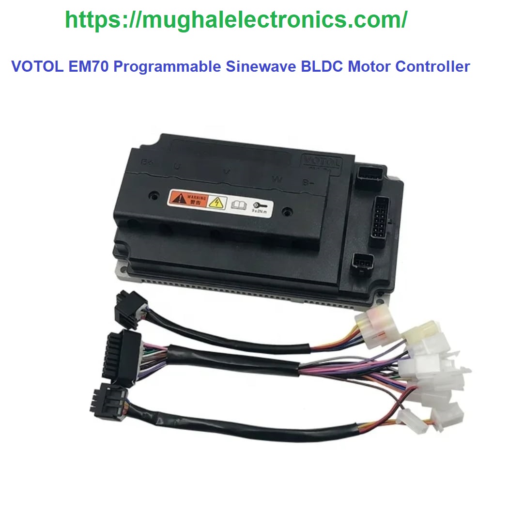 VOTOL EM70 70A Peak 230A 1KW-2KW BLDC Sine Wave Controller For QS Hub ...