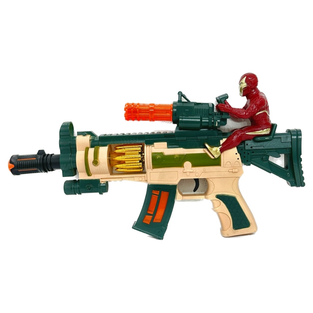 Toy Guns Transparent Gear Light Gun Fun Outdoor Toy for Kids Flashing ...
