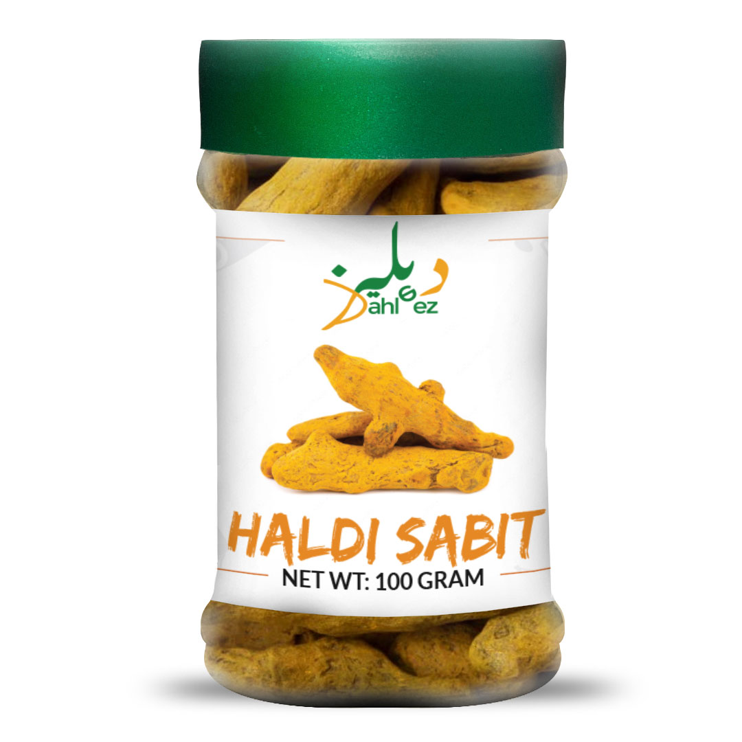 Premium Haldi Sabit / Turmeric Whole 100g Jar | Daraz.pk