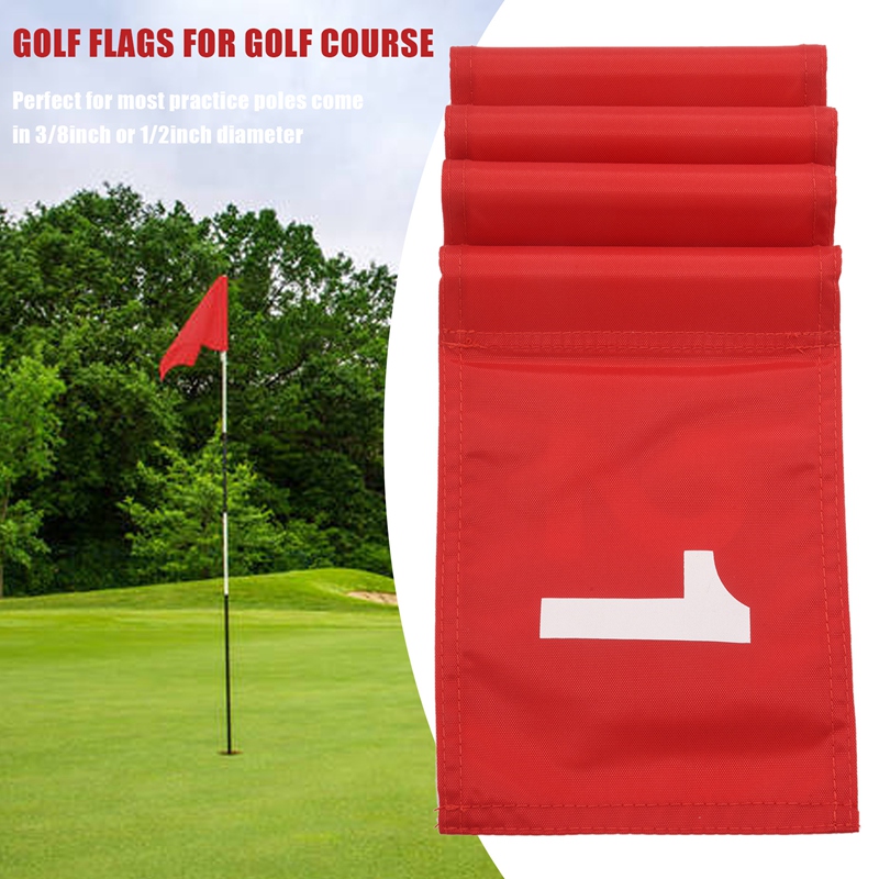 Numbered Golf Flag with Tube Inserted, All 8Inch L x 6Inch, Putting ...