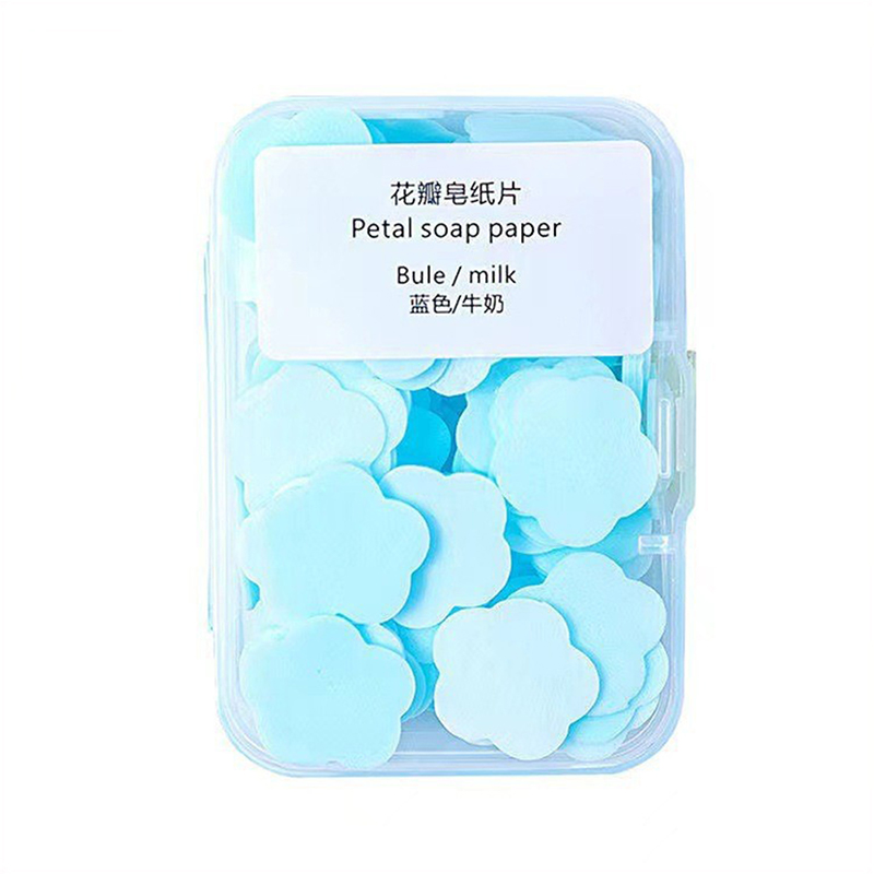 100pcs/box Soap Paper Disposable Bath Hand Washing Travel Foaming ...