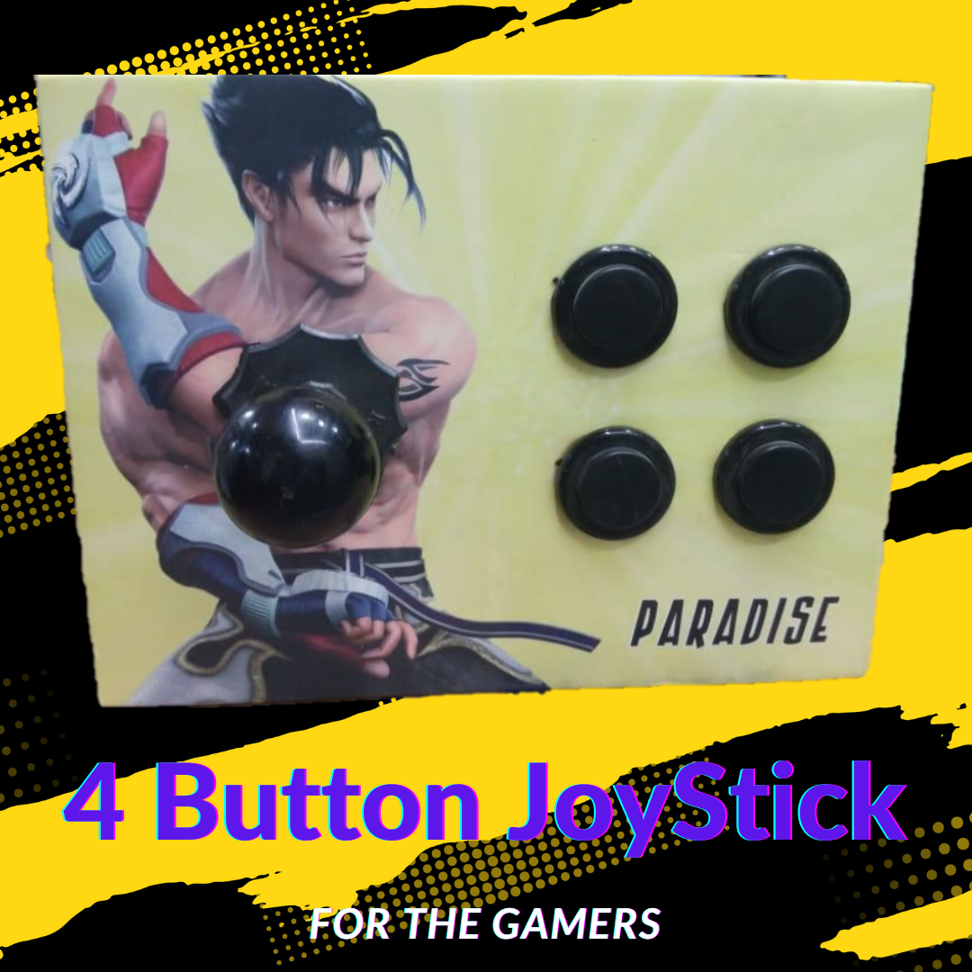 4 Buttons Usb Controller Joystick Gaming Arcade Made Of Wooden Box ...