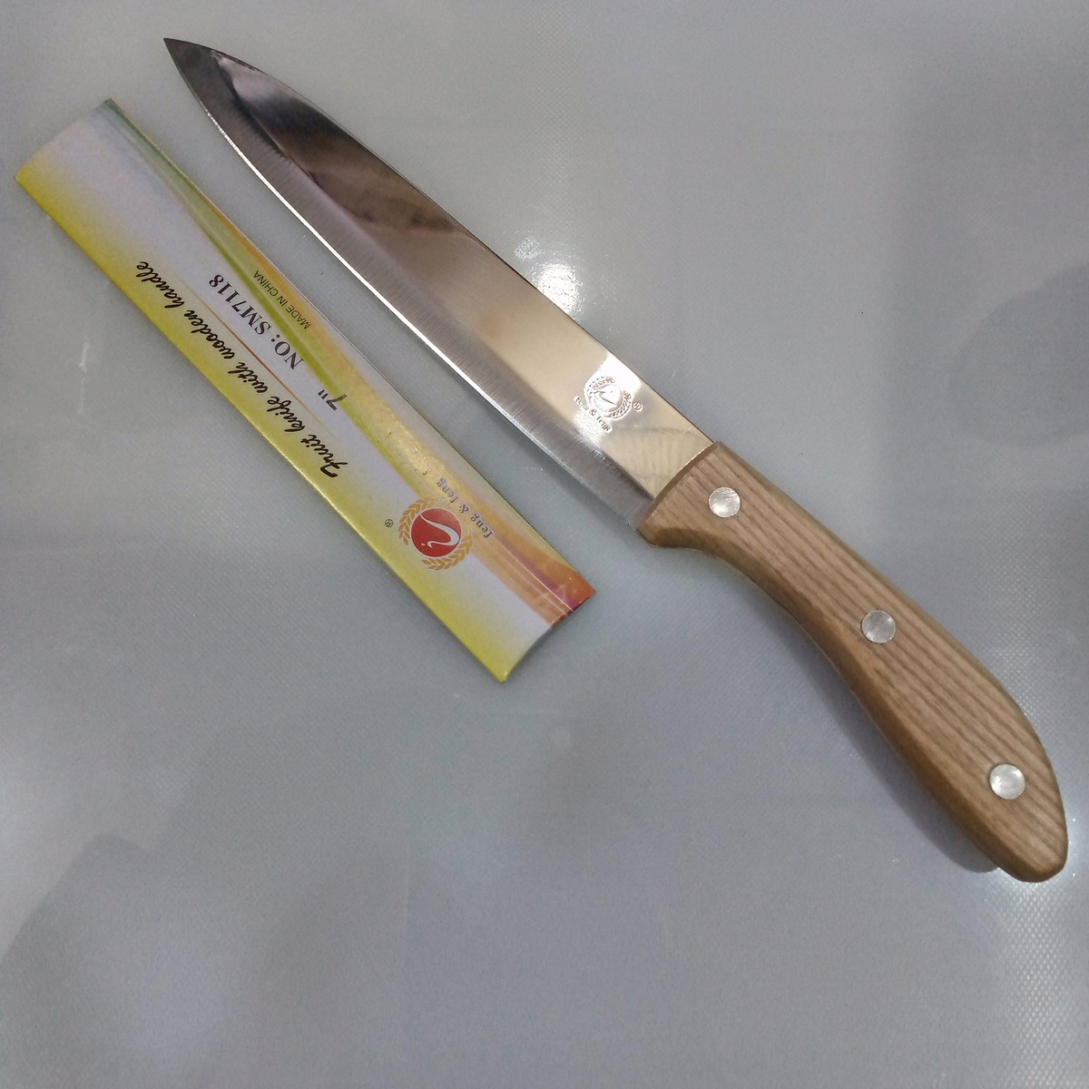 Kitchen Knife Stainless Steel Fruit Knife All purpose knife with Wood ...