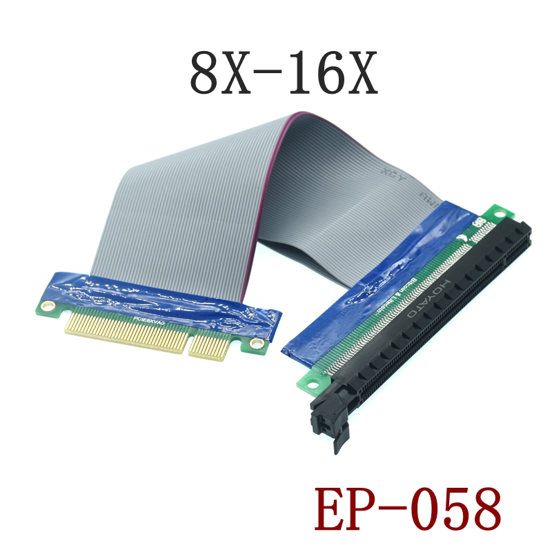PCI-E 1X 4X 8 16X To 1X Ribbon Extension Cable PCI Express PCIE Riser ...