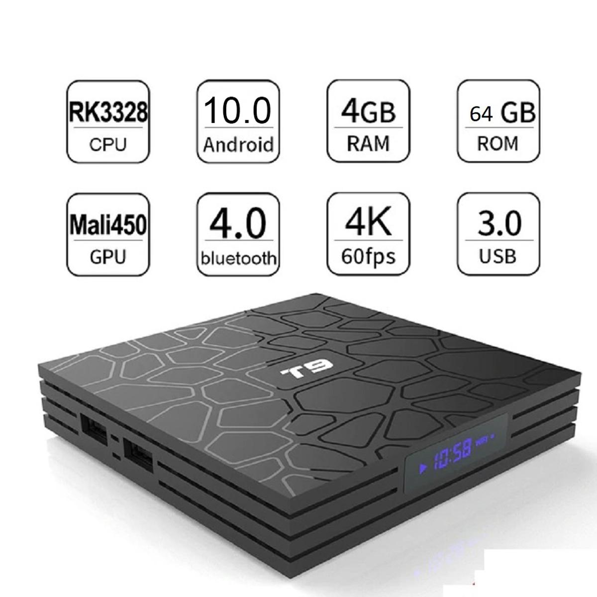 SMART BOX T9 4GB+64GB QUAD CORE 4K ULTA HD 9.0 | Daraz.pk