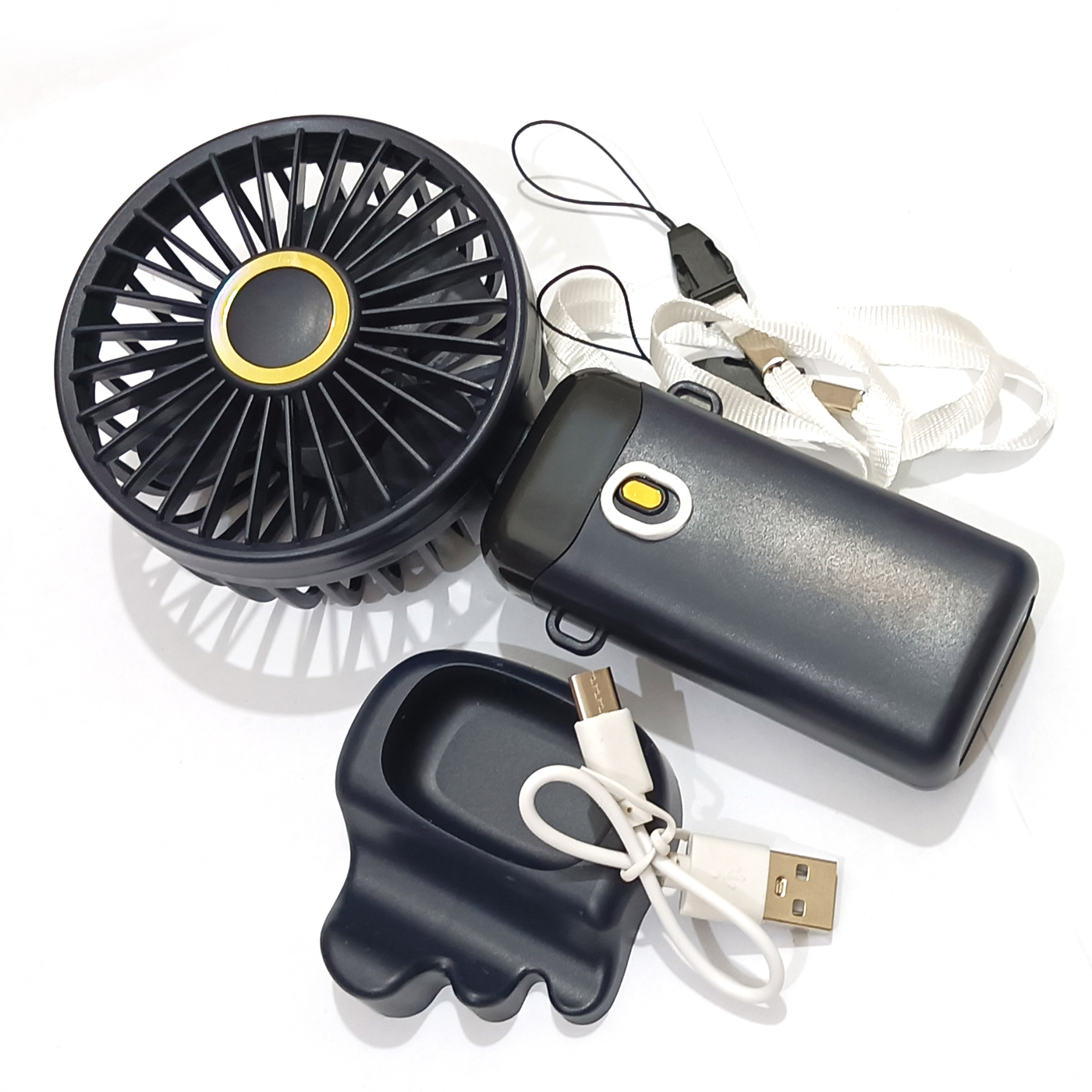 Personal Foldable Fan With LED Digital Display, Portable Hanging Neck ...