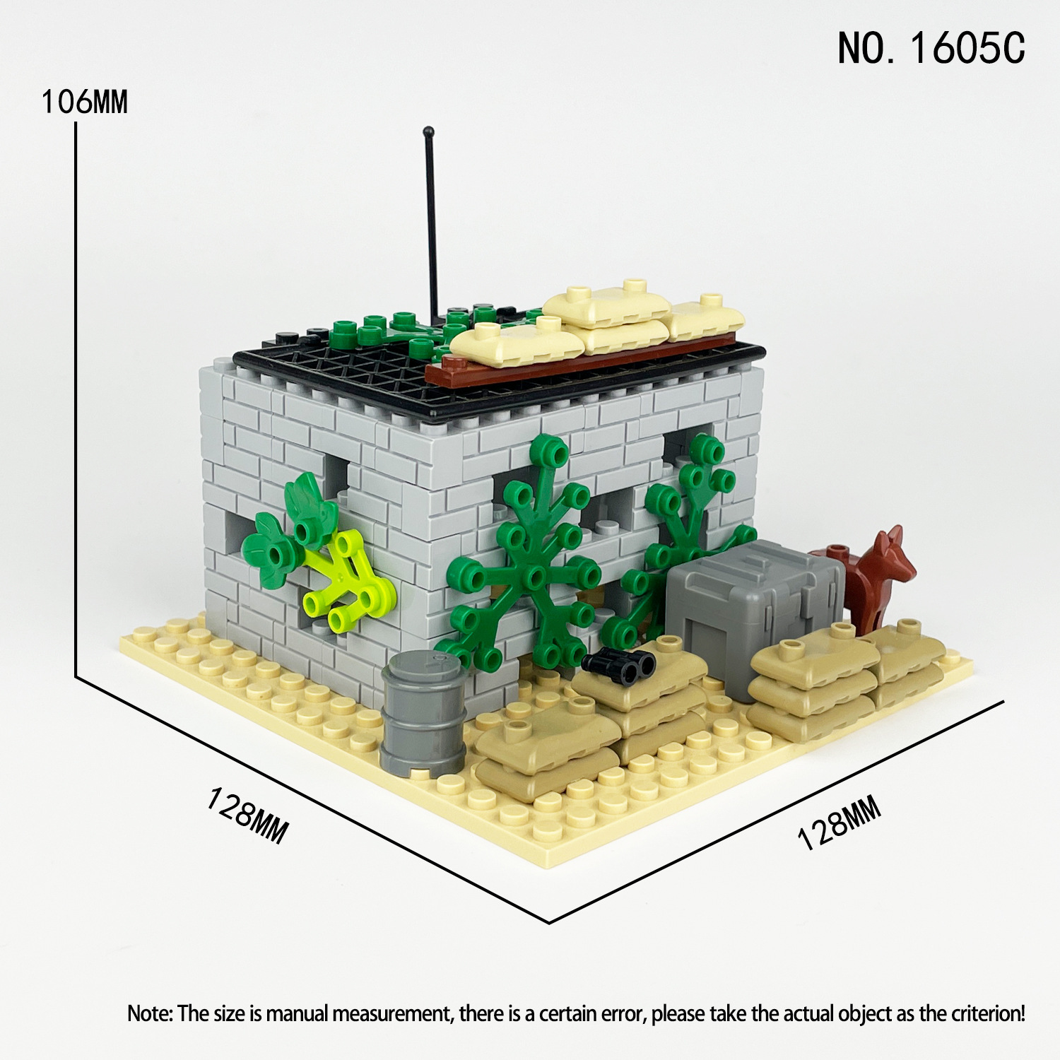 Small particle military model field command post tower station children ...