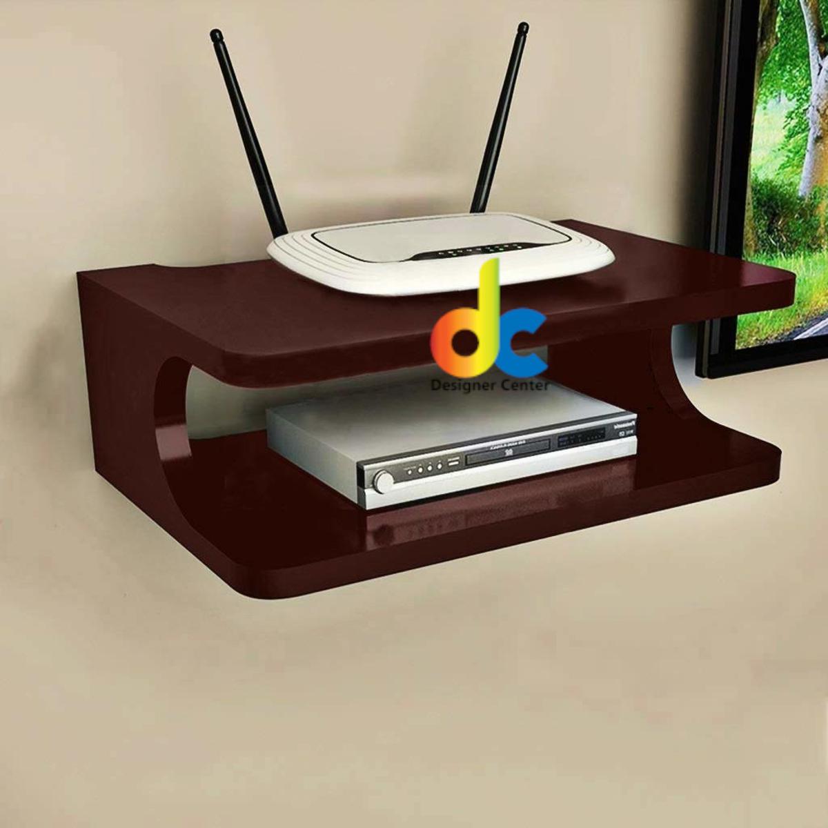 2 Layers Wall Mounted Shelf For Wifi Router, Phone, Decorative Items ...