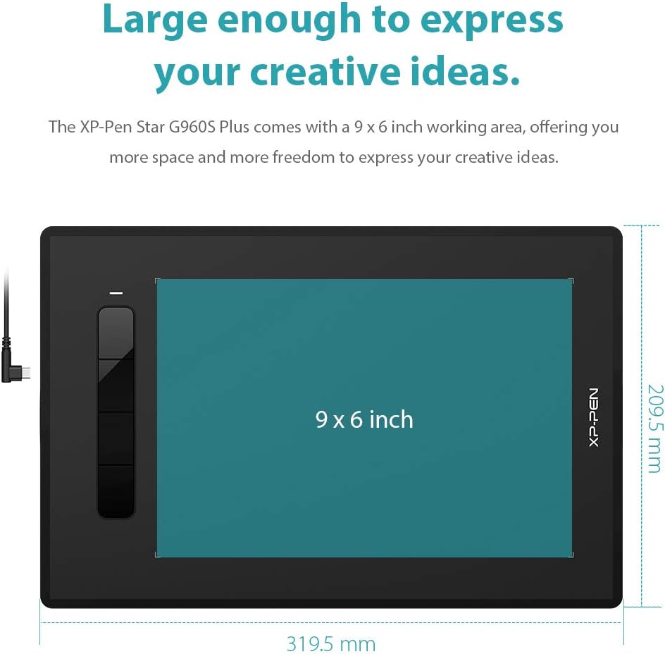 XP-Pen Deco 01 V2 Graphics Tablet ( Black) + XP-Pen Deco 01 V3 10″ x 6. ...