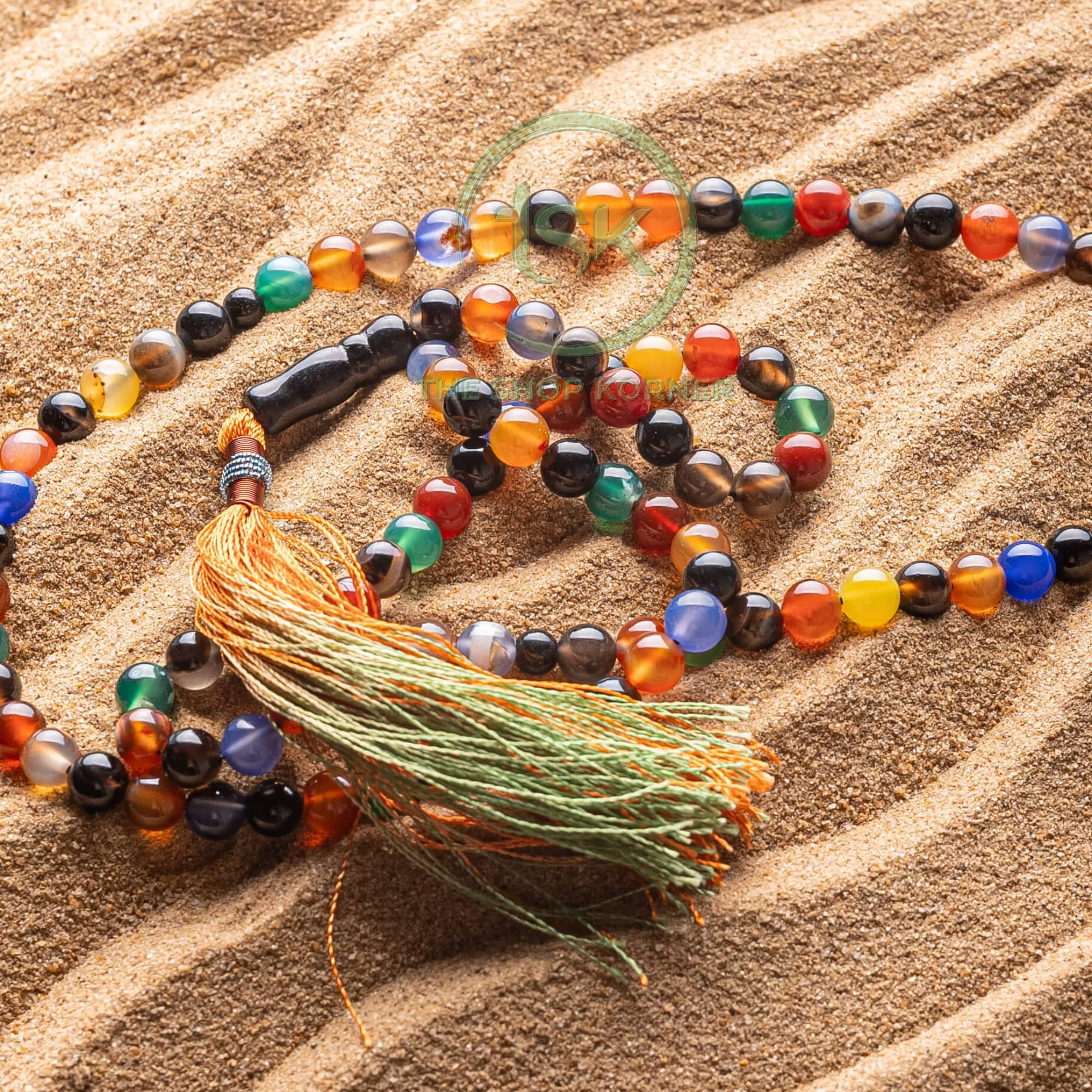 Multi Aqeeq 100 6mm Beads Tasbeeh / Zikr Tasbih / Muslim Prayer Beads ...