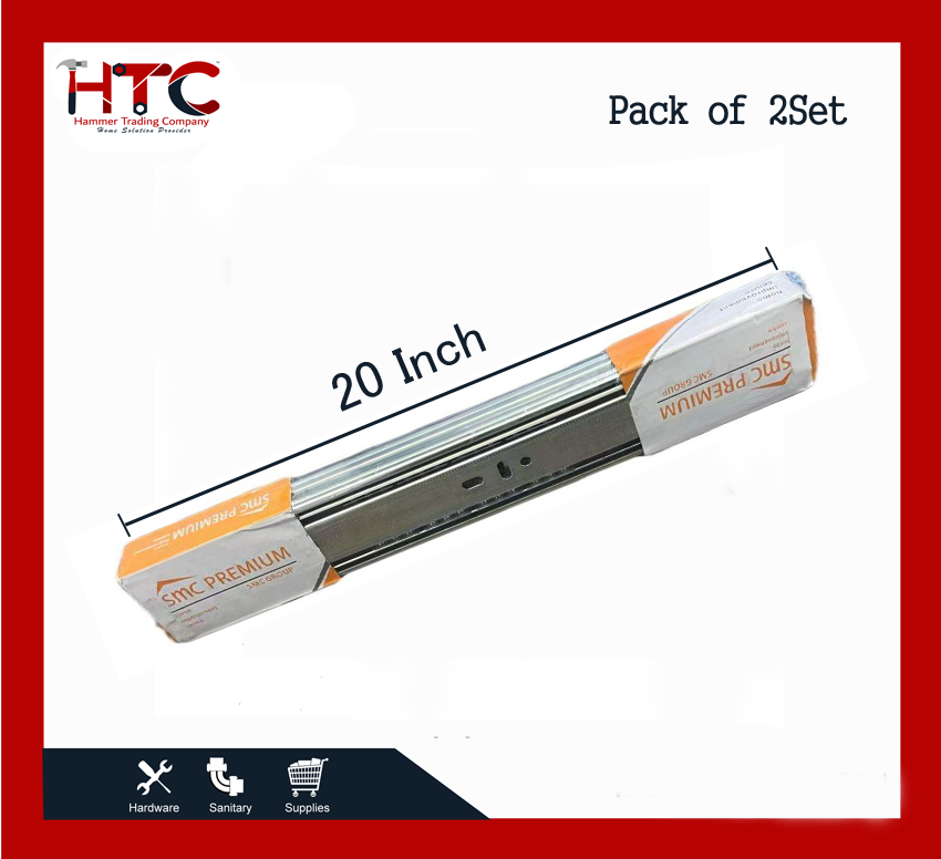 Full Heavy Duty Drawer Channel with Ball Bearing 12, 14, 16, 18,20 Inch ...