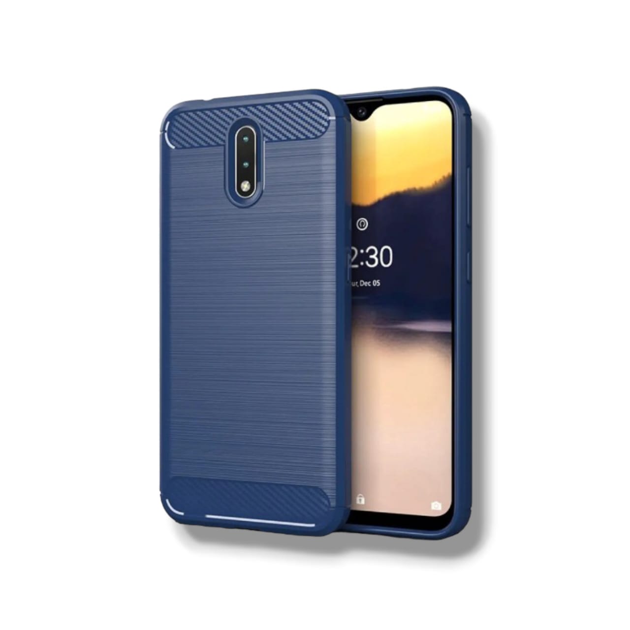 Nokia 2.3 Carbon Fiber Brush Texture Antishock Drop Resistance Armored ...