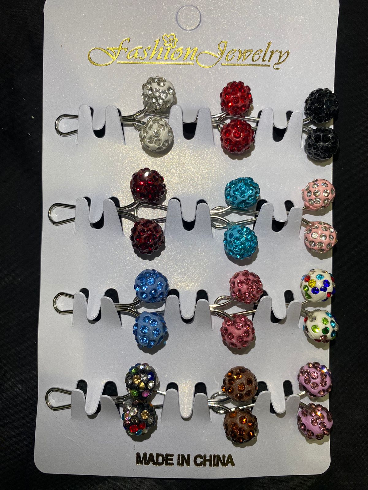 Imported Multi-Color Hijab Clips - Pack of 4 Scarf Pins with ...