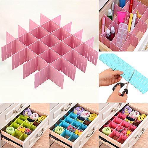 Adjustable Stretchable Interlocking Drawer Clapboard Divider/Grid ...
