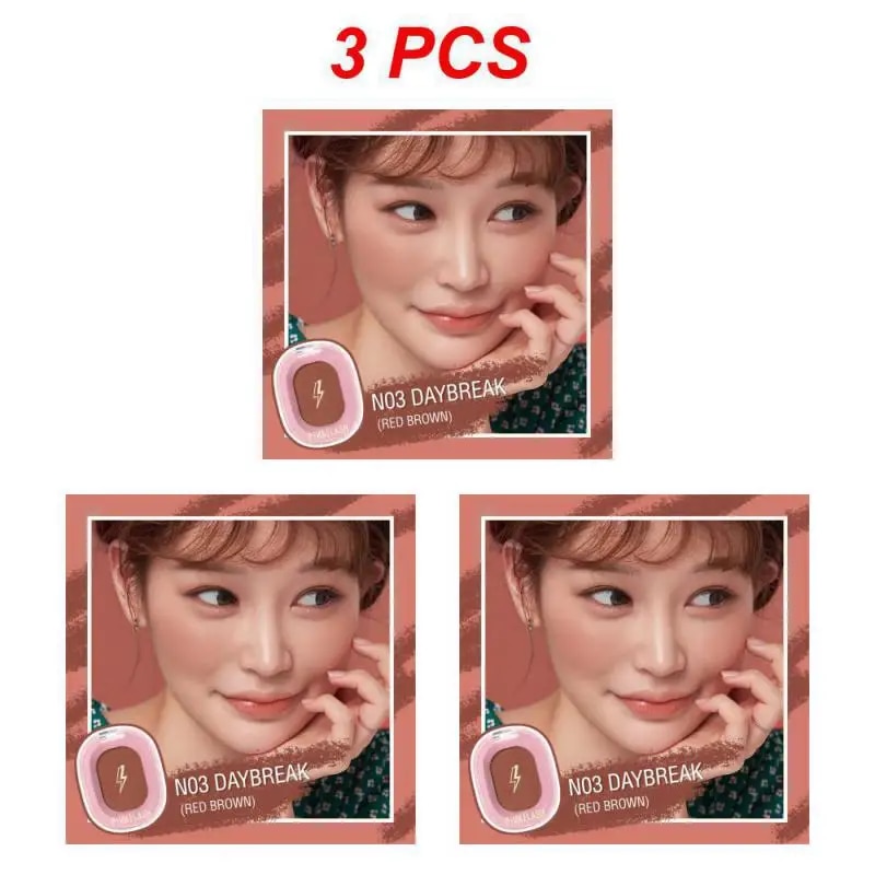 1/3PCS Blush Show White Trimming Exquisite Monochrome Gradient 2 In 1 ...