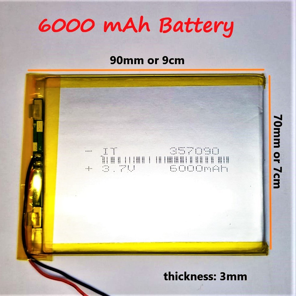 5000 MAH 3.7V Battery Lithium Polymer - For Power Bank, Tabs - Best ...