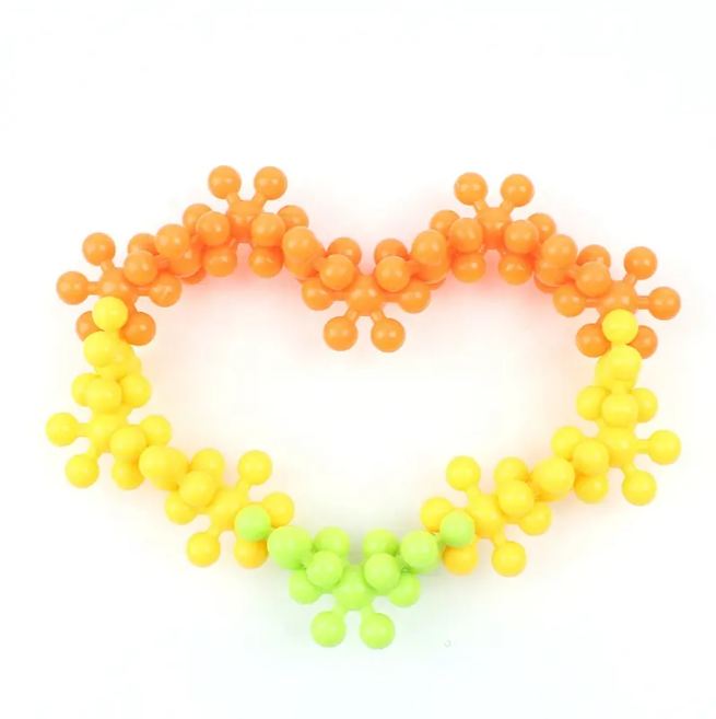 Snowflake Building Blocks Toy Plastic Flower Shapes Connecting ...