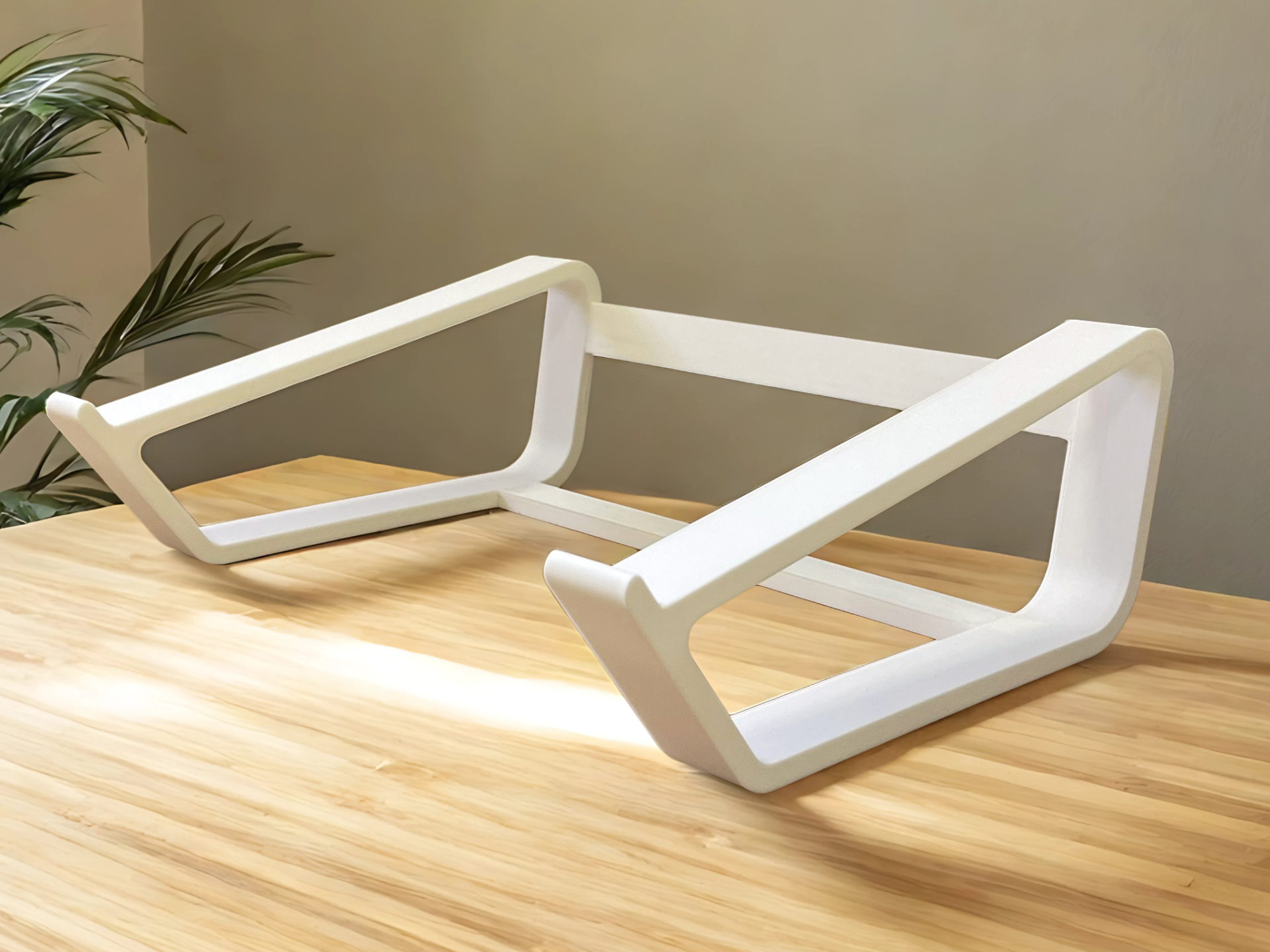 Sleek Laptop Riser – Ergonomic Plastic Laptop Stand for Desk – Modern ...
