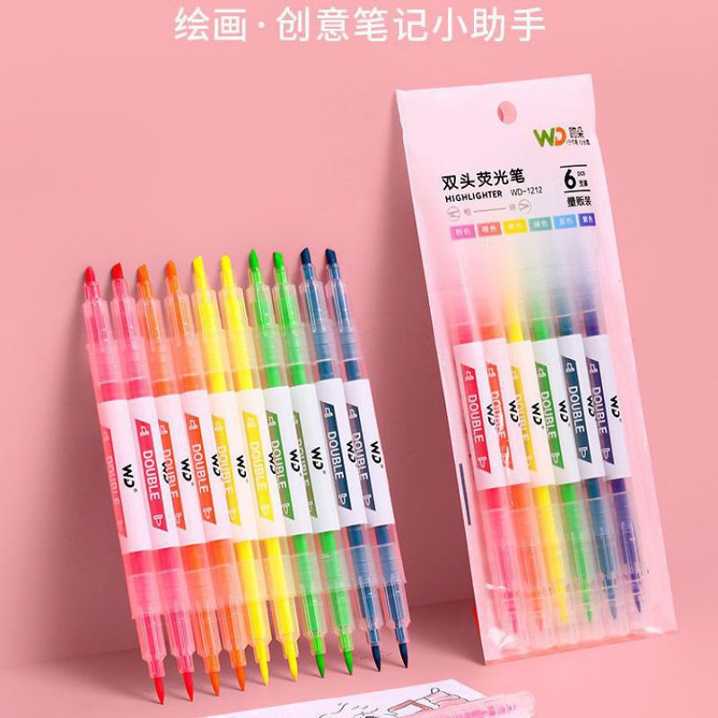 Highlighter, high-value fluorescent marker, color marker, light color ...