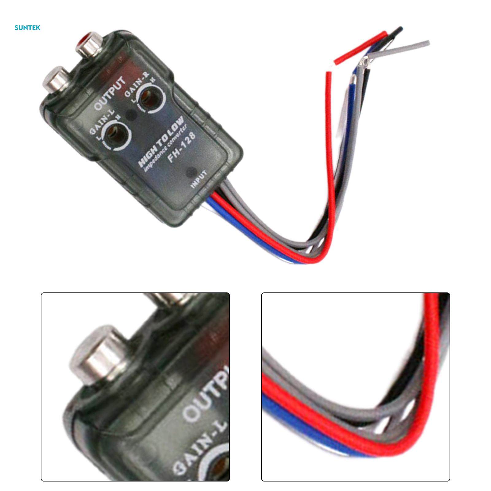 High to Low Speaker Impedance Converter Audio Adapter Amplifier Wiring ...