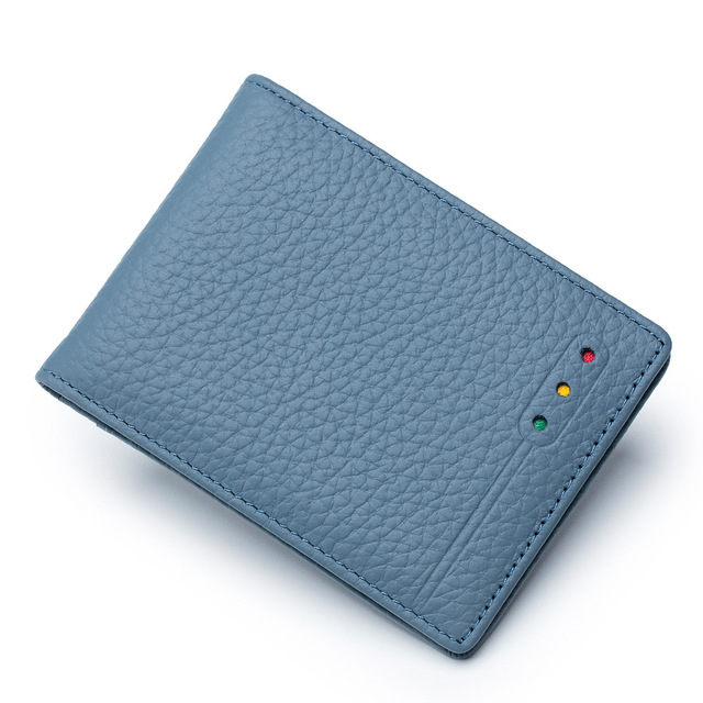 Genuine Leather Slim Car Driver's License Holder RFID Blocking ID ...