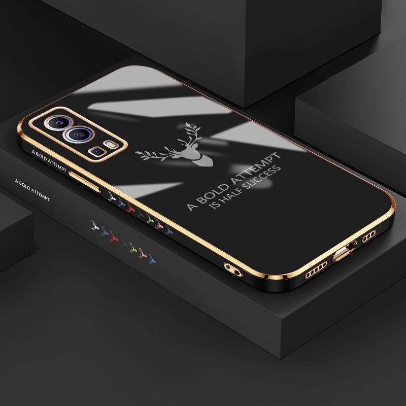 YIWESAN For vivo Y72 5G Case Fashion Tide Deer Side New Design Phone ...