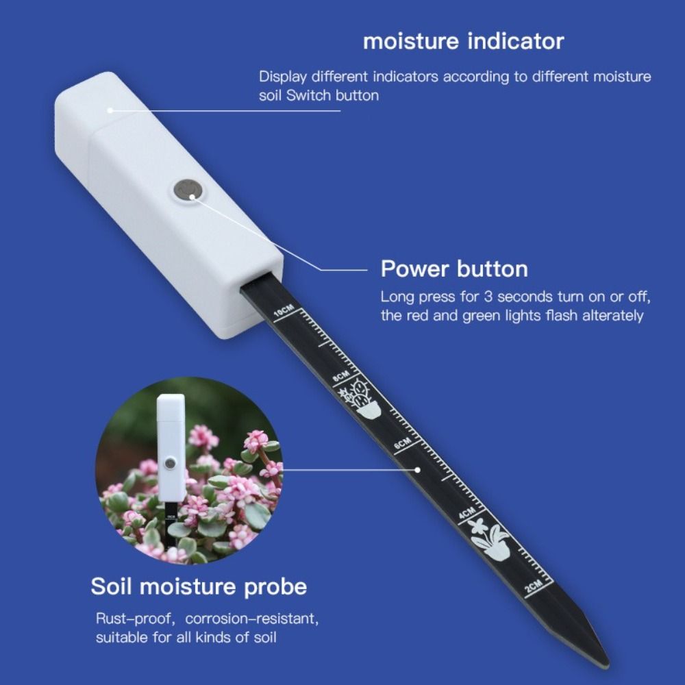 Portable Greenhouse Potted Soil Moisture Meter Farm Detector With ...