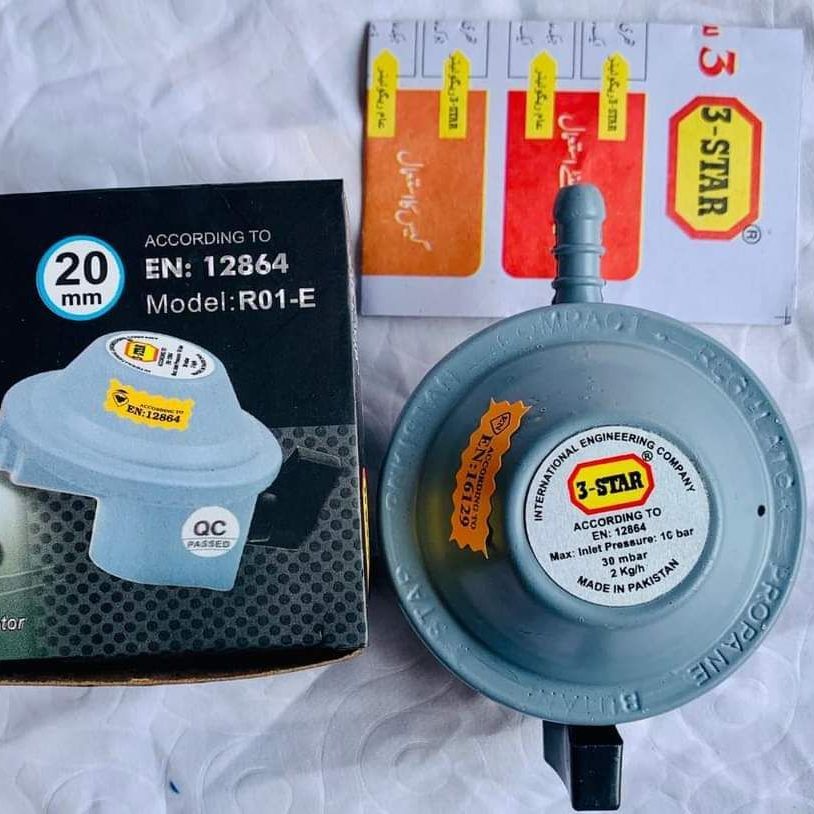 3 Star Gas LPG Low Pressure Regulator 20mm 21mm 22mm | Daraz.pk