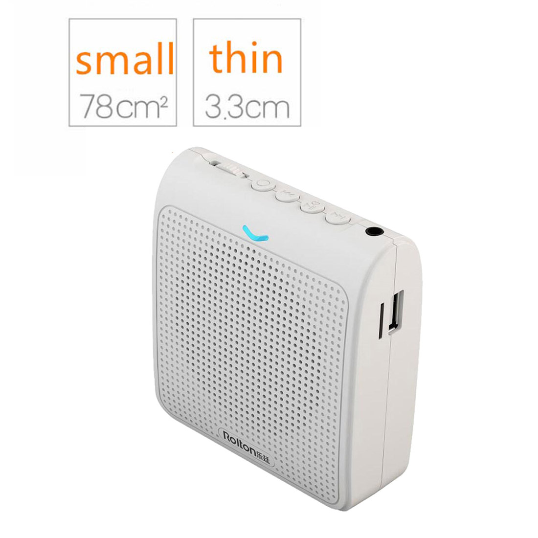 Portable Microphone Loud Speaker Voice Amplifier(White) | Daraz.pk