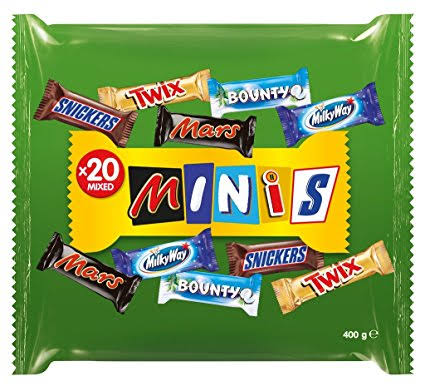 Mars Minis Assorted Chocolate Bar Pouch, 400g | Daraz.pk