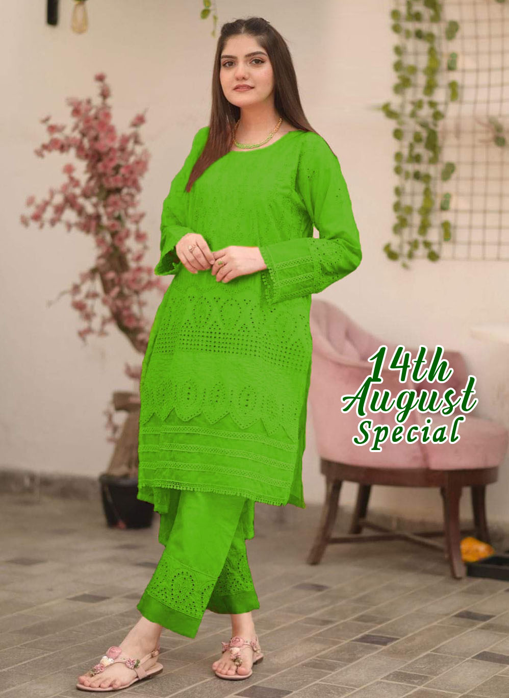 14th August Dress For Women - Chickenkari 2-Piece Suit For Independence ...