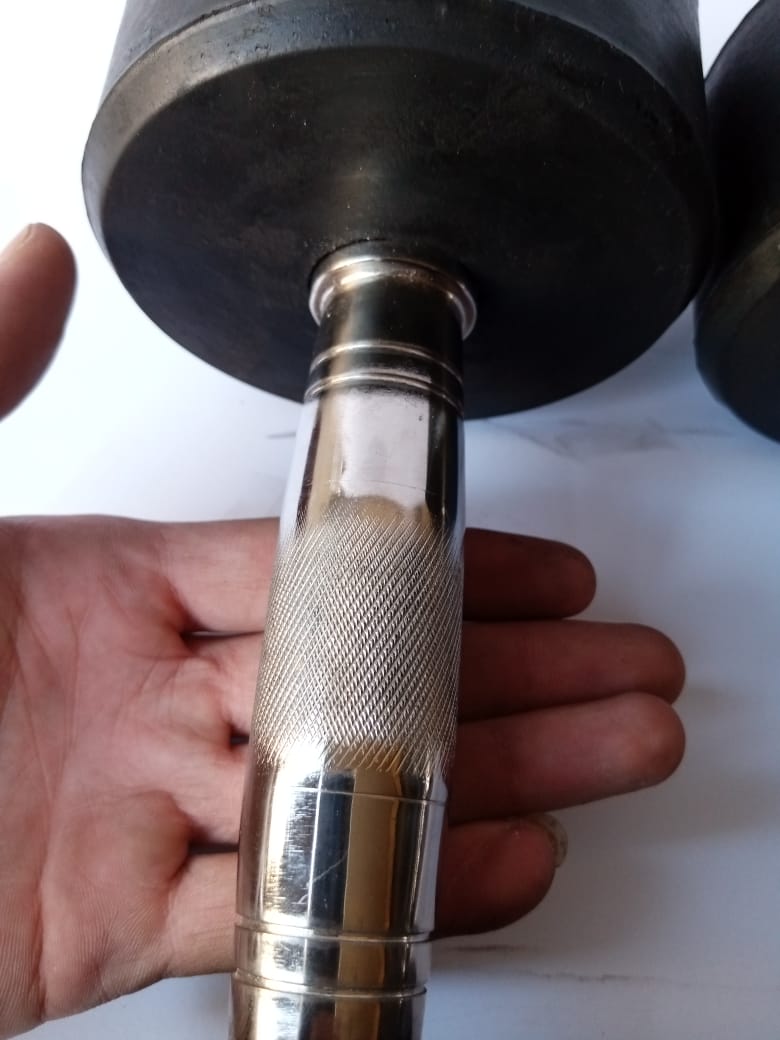 (SINGLE) AMBALA FITNESS High Quality Rubber dumbell Home Gym 1kg 2kg 3kg 4kg 5kg 6kg 8kg 10kg ...