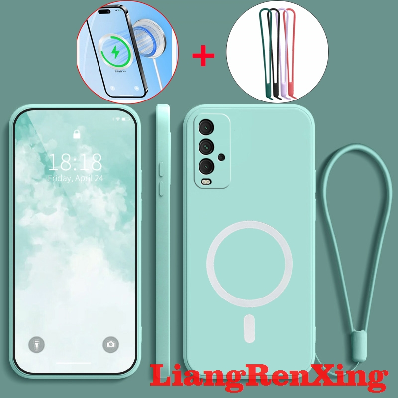 Case for Redmi 9t phone casing back cover softcase liquid silicone ...