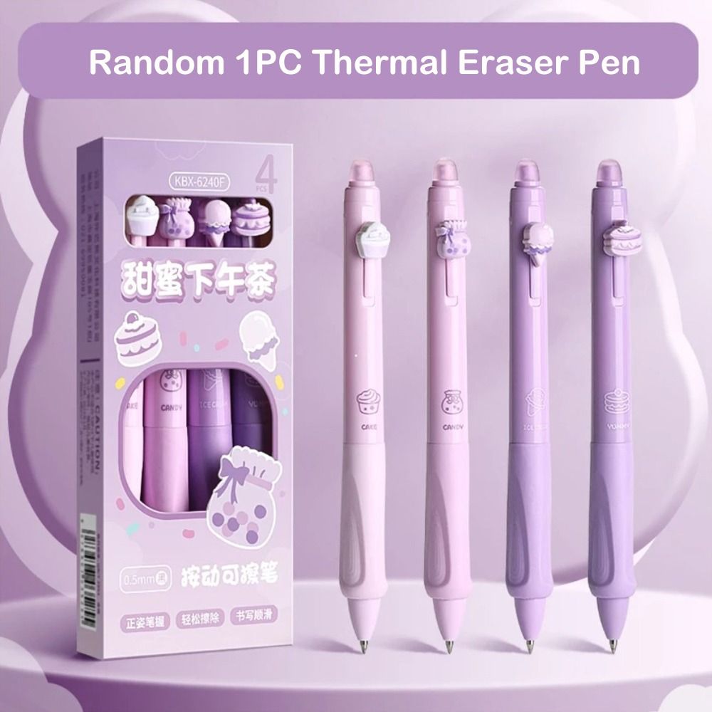 Creative Aesthetic Thermal Eraser Pen Cartoon Cute Erasable Gel Pen ...