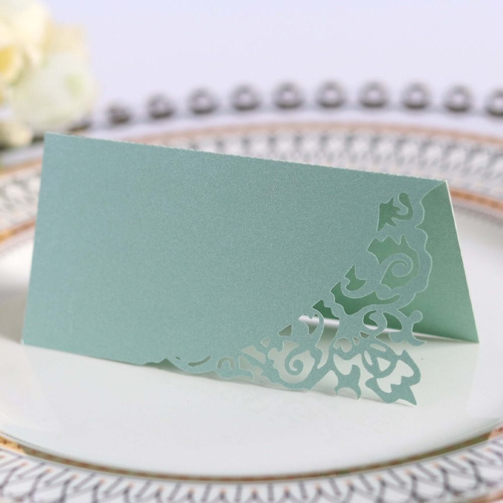 10pcs Reception Table Cards Laser Cut Wedding Table Place Cards Paper ...