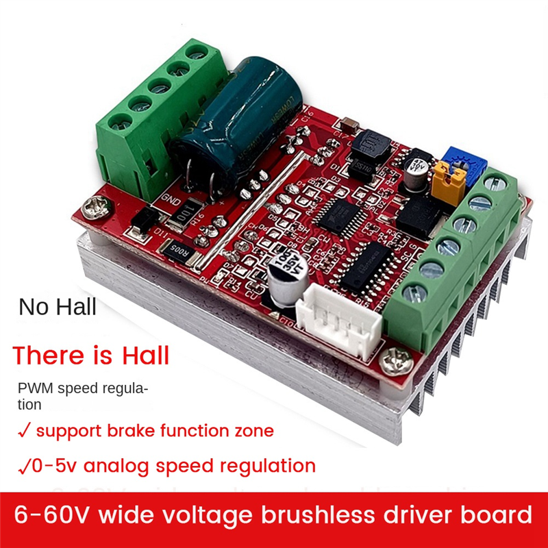 XHHDQES 6-60V BLDC Three Phase DC Brushless Motor Controller 400W PWM ...