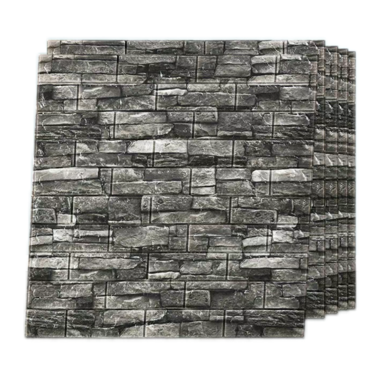 1 Piece 3D Brick Wall Sticker, Self-Adhesive Foam Wallpaper Panel, Room ...
