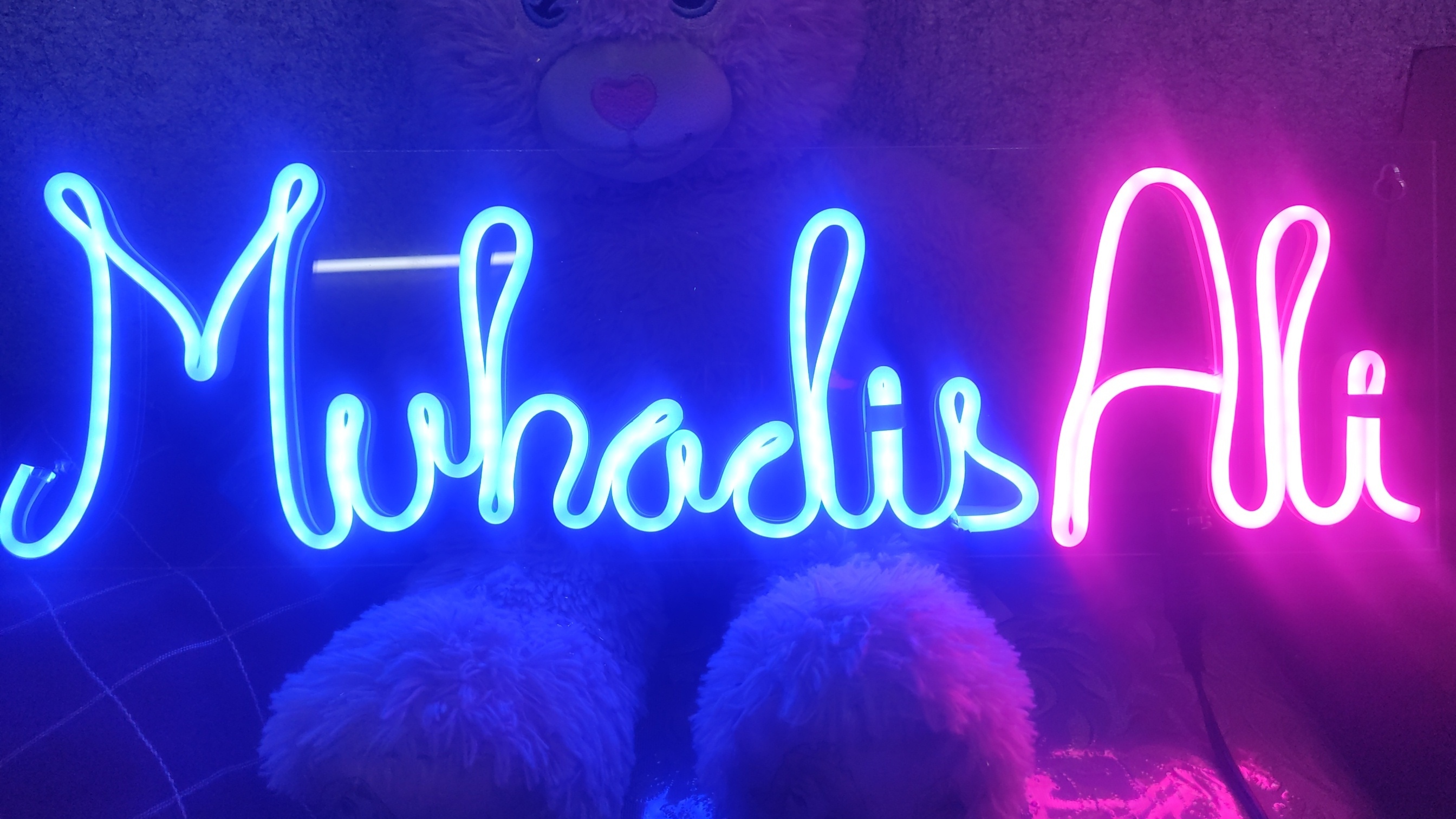 Customized NEON Sign - Name Plate - 4 Letters Alphabets -LED Neon ...