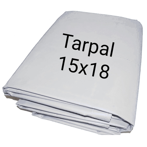 15x18 Plastic Tarpal Stitched White outdoor Waterproof Tarpal Store ...