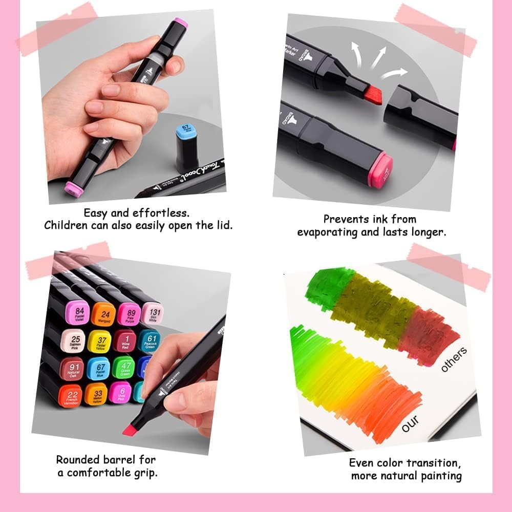 Colors Art & Calligraphy Markers Set Sketching Based Sketch Markers Pen ...