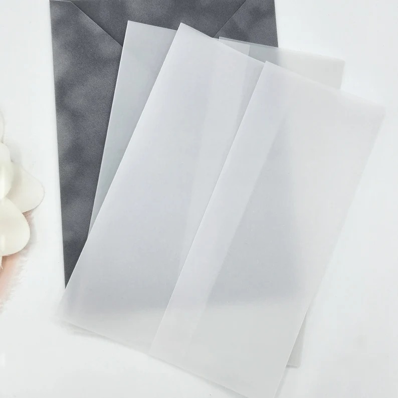 Pre-folded Vellum Jacket, Customized Transparent sheets, Vellum Wrap ...