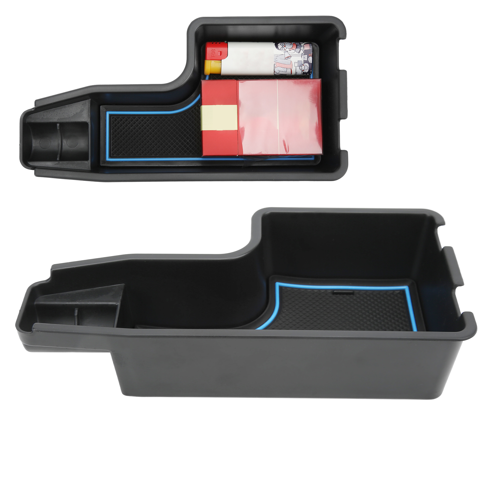 Center Console Organizer ABS Matte Finish Armrest Storage Box ...