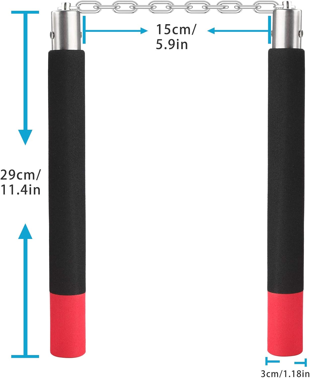 Martial Arts Training Foam Sponge Padded Karate Stick Nunchaku | Daraz.pk