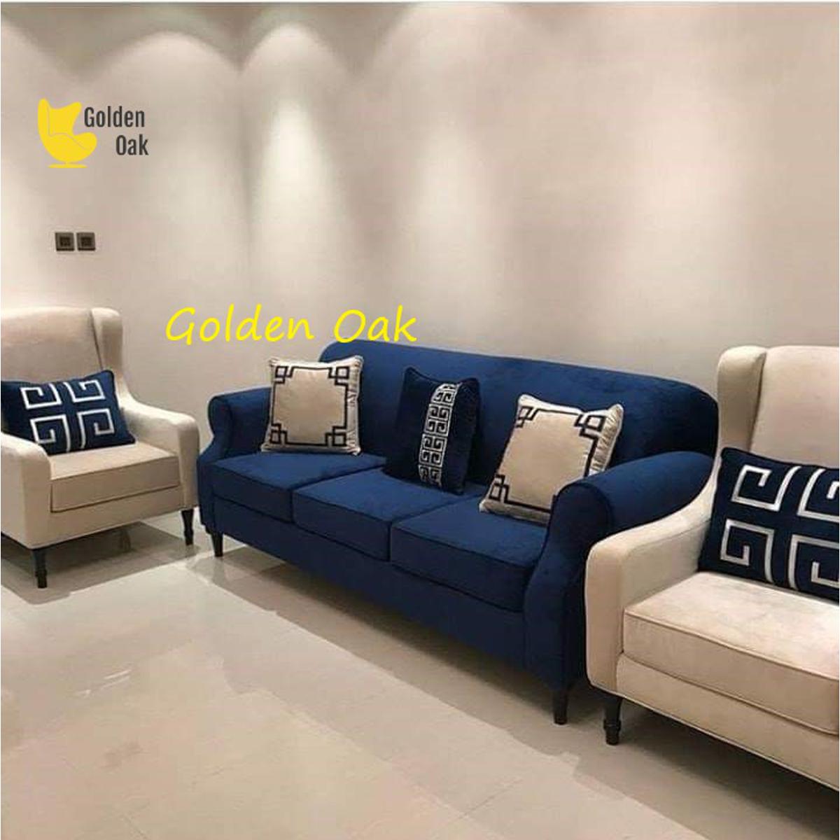 Blue Sofa Set Design | Cabinets Matttroy