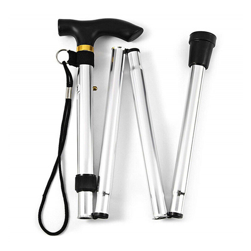 Folding Walking Stick | Height Adjustable Folding Cane Walking Stick ...